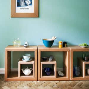 Regal ELEMENT groß natur 4 Stück – Pappmöbelshop